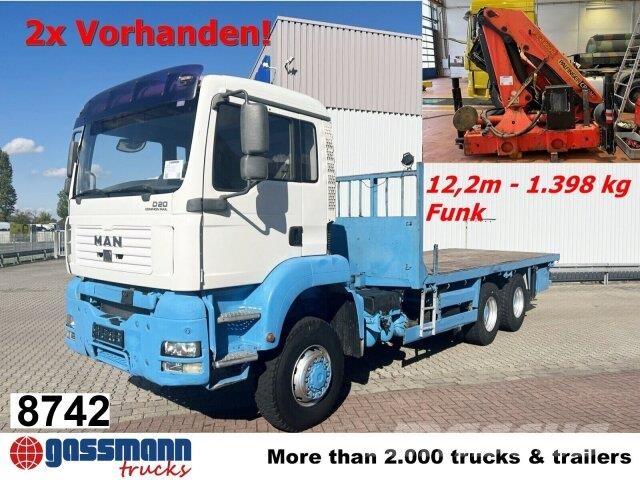 Man TGA 26.310 6X6 BB, Kran PALFINGER PK 23002 C, Funk, 2006, Tyskland ...