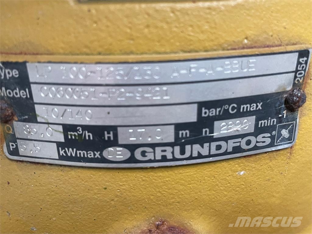 Grundfos type LP 100-125/130 A-F-A-BBUE pumpe, , Danemark - d'occasion ...