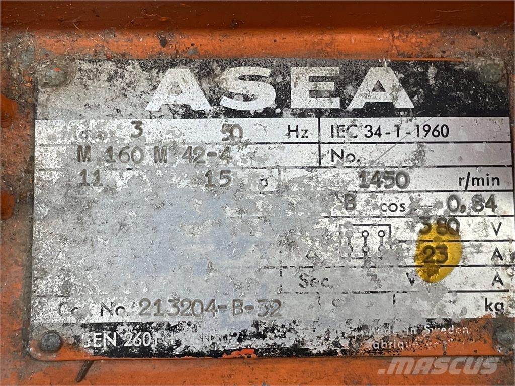 11 kw Asea M160M 42-4 E-motor, , Danmark - Brukt motorer - Mascus Norge