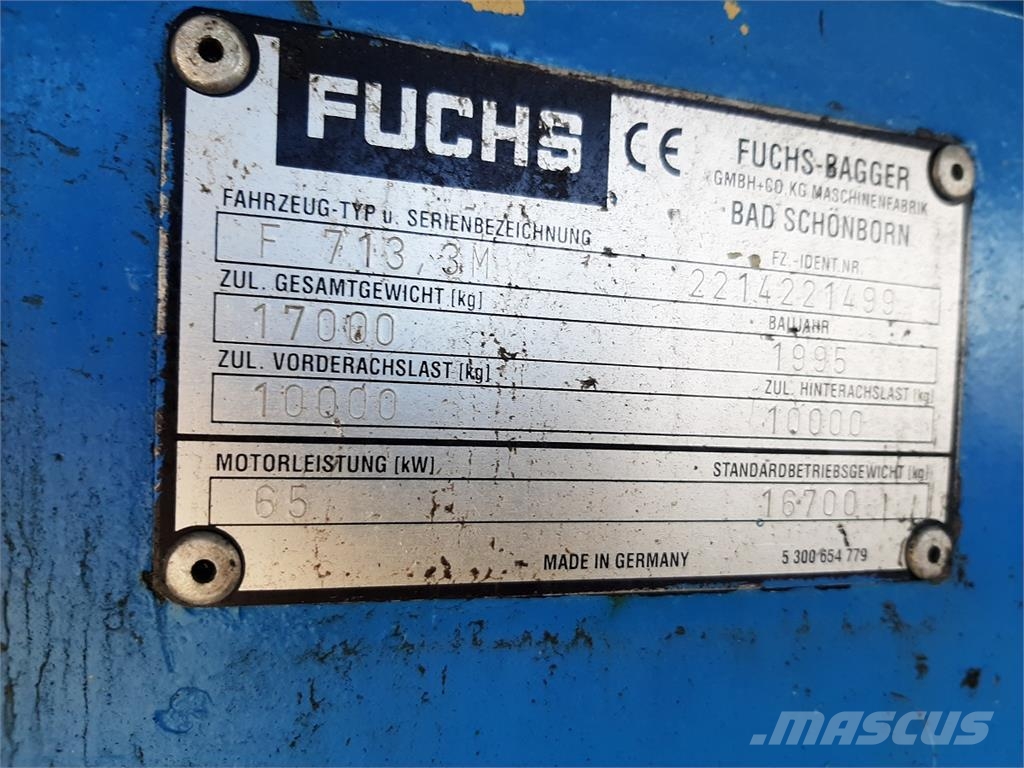 Fuchs F 713,3M, 1995, Karlovac, Croatia - Used waste / industry ...
