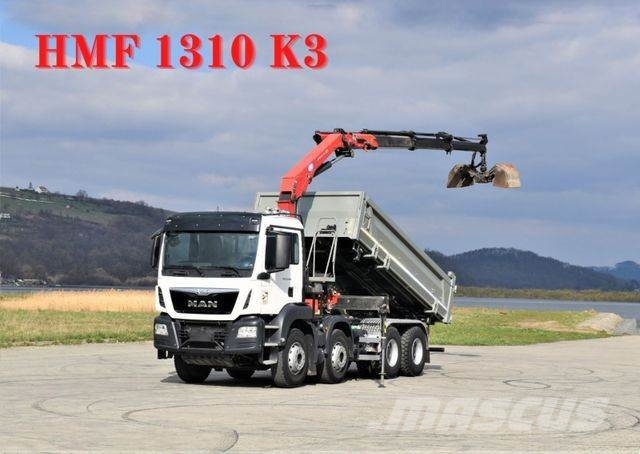 Man TGS 35.480 * KIPPER 5,30m + HMF 1310-K3FUNK* 8x4, 2017, Pologne - Mascus France