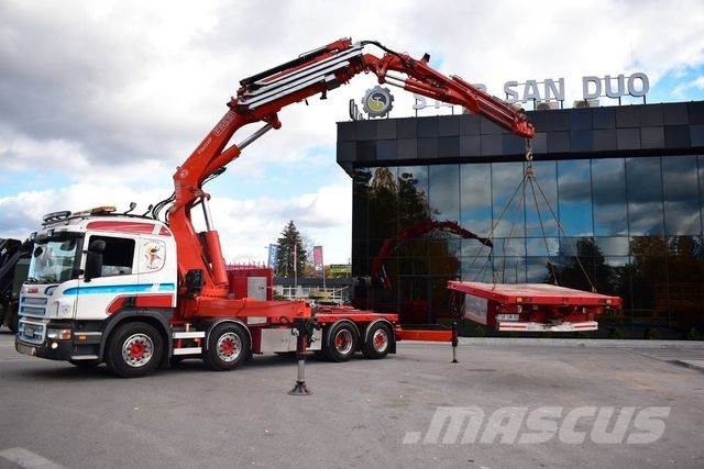 Scania R 520 8x2 FASSI F 660 EURO 5 FLY JIB KRAN CRANE, 2009, Poland ...