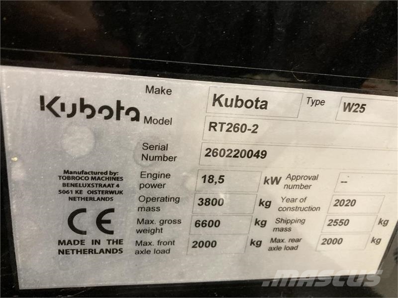 Kubota RT260-2, 2022, Hammel, Dänemark - Gebrauchte Minilader - Mascus ...